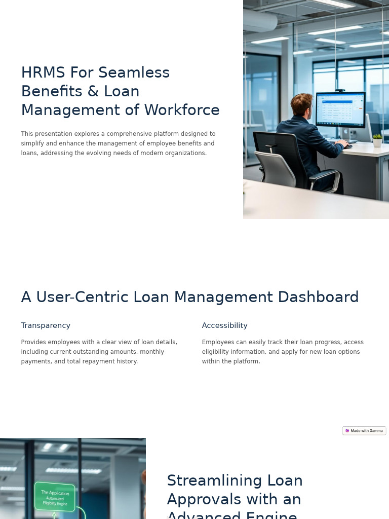 HRMS For Seamless Benefits and Loan Management of Workforce | PDF | Loans | Databases