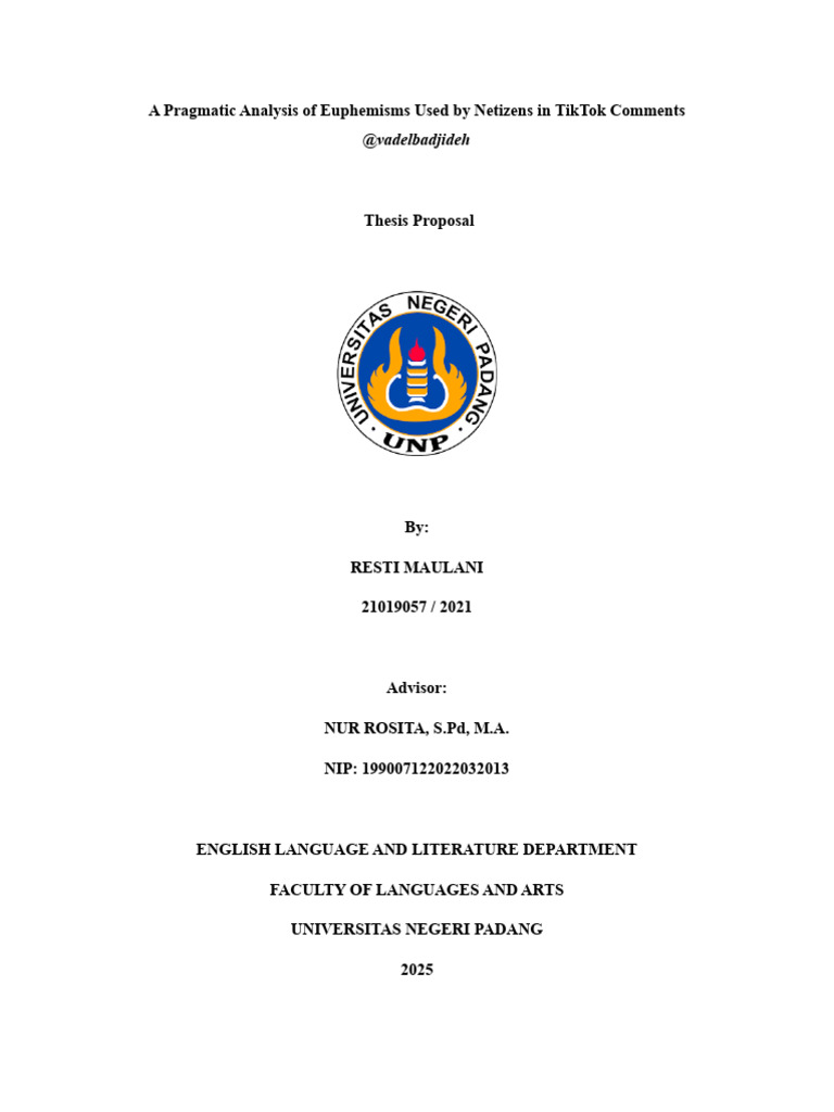 Resti Maulani Proposal Revisi 4 | PDF | Predicate (Grammar) | Word