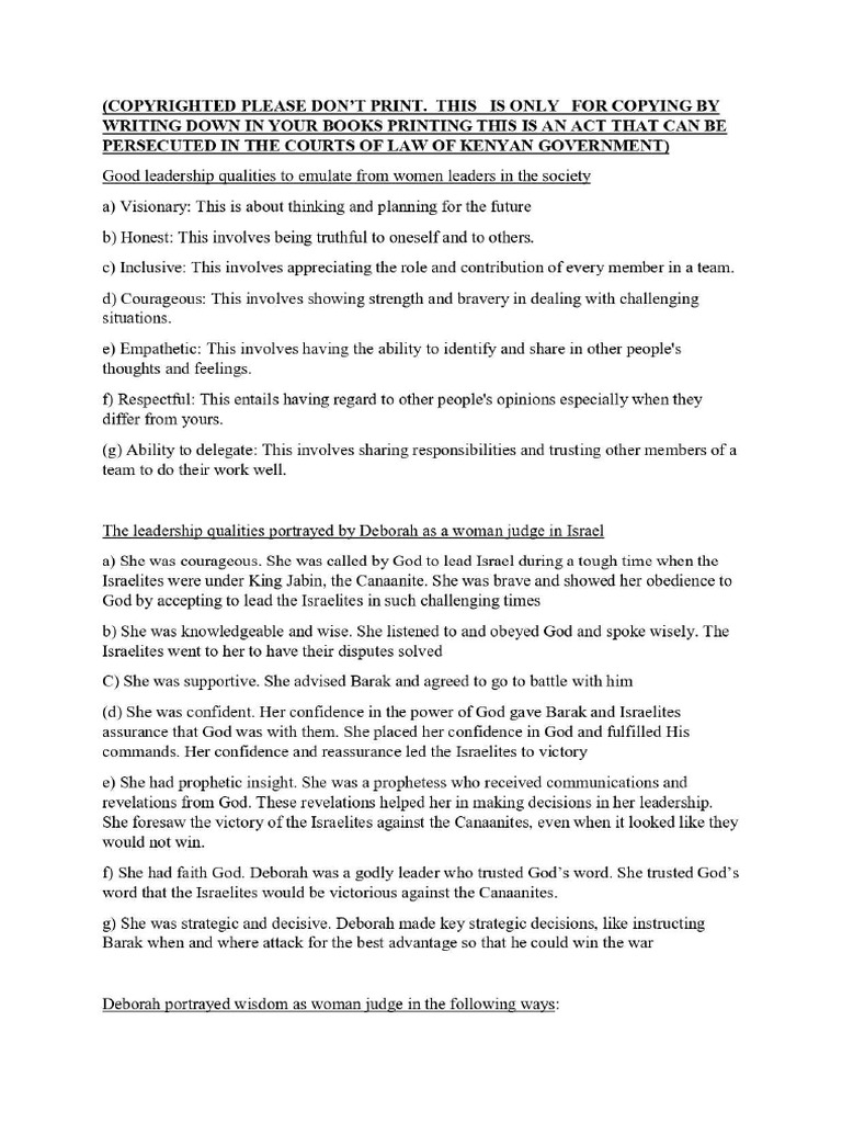 Judge Deborah 1 | PDF