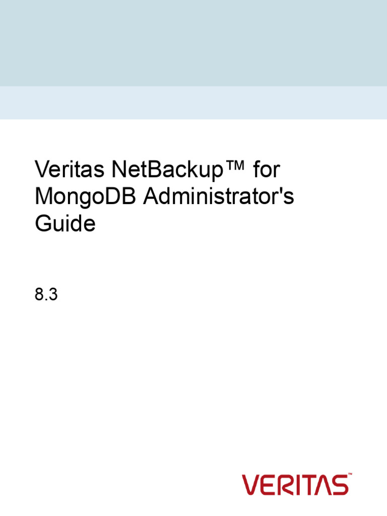 NetBackup83 MongoDB Guide e | PDF | Mongo Db | Backup