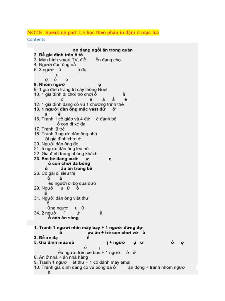 Speaking Part 2,3,4 - Real Tests | PDF