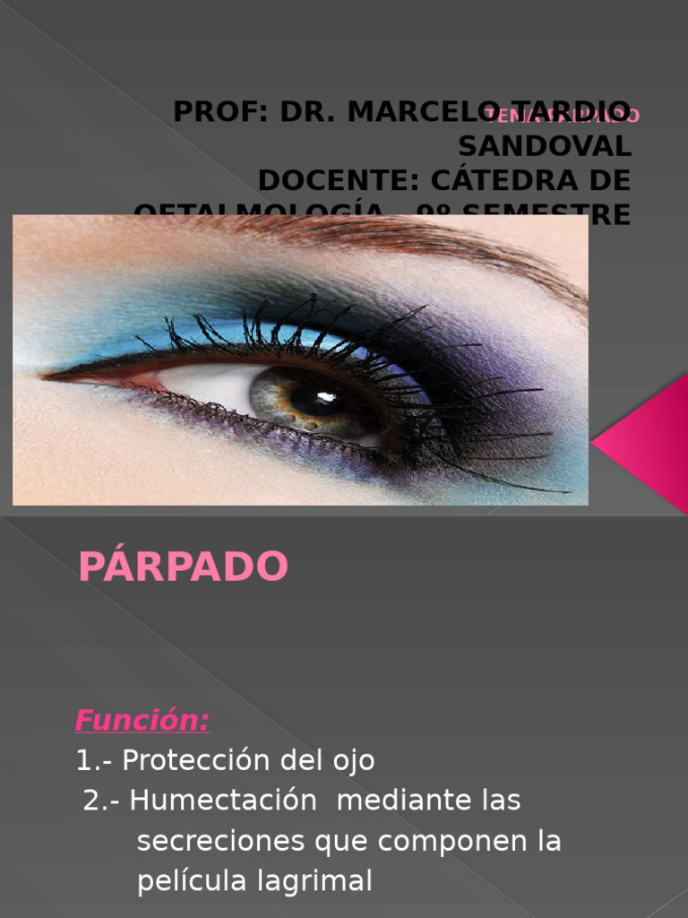 Parpado | PDF | Enfermedades y trastornos | Especialidades Medicas