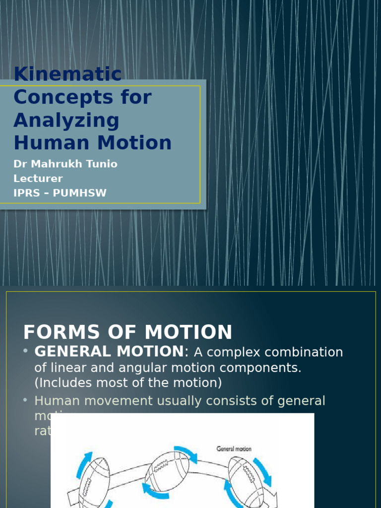 Kinematic Concepts For Analysing Human Motion | PDF | Anatomical Terms ...
