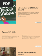 ICT Skills Class9 Presentation | PDF