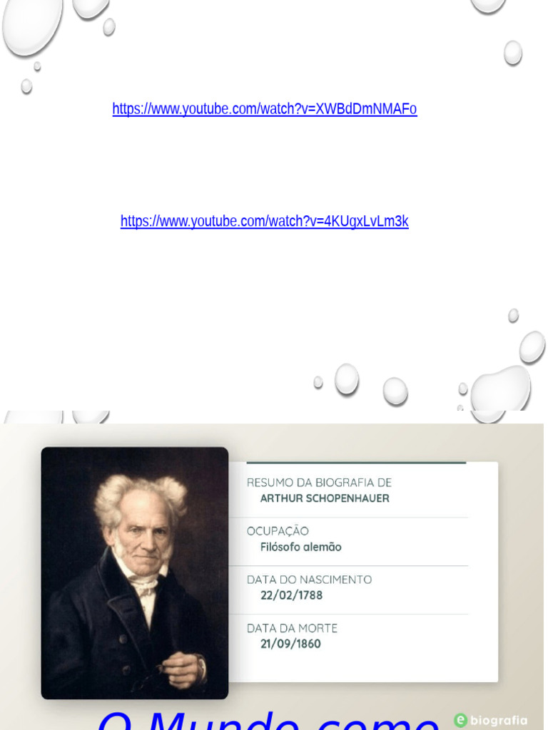 Filosofia - ARTHUR SCHOPENHAUER | PDF | Arthur Schopenhauer | Livre arbítrio