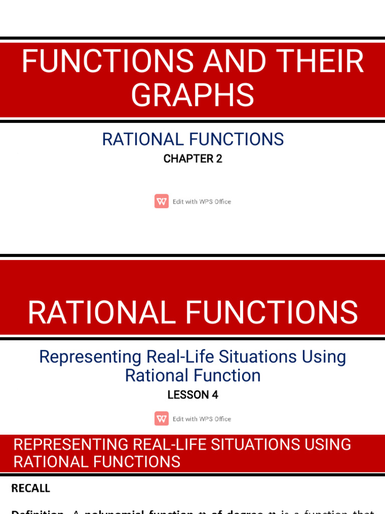 4 Rational Equations and Rational Inequalities | PDF | Function (Mathematics) | Equations