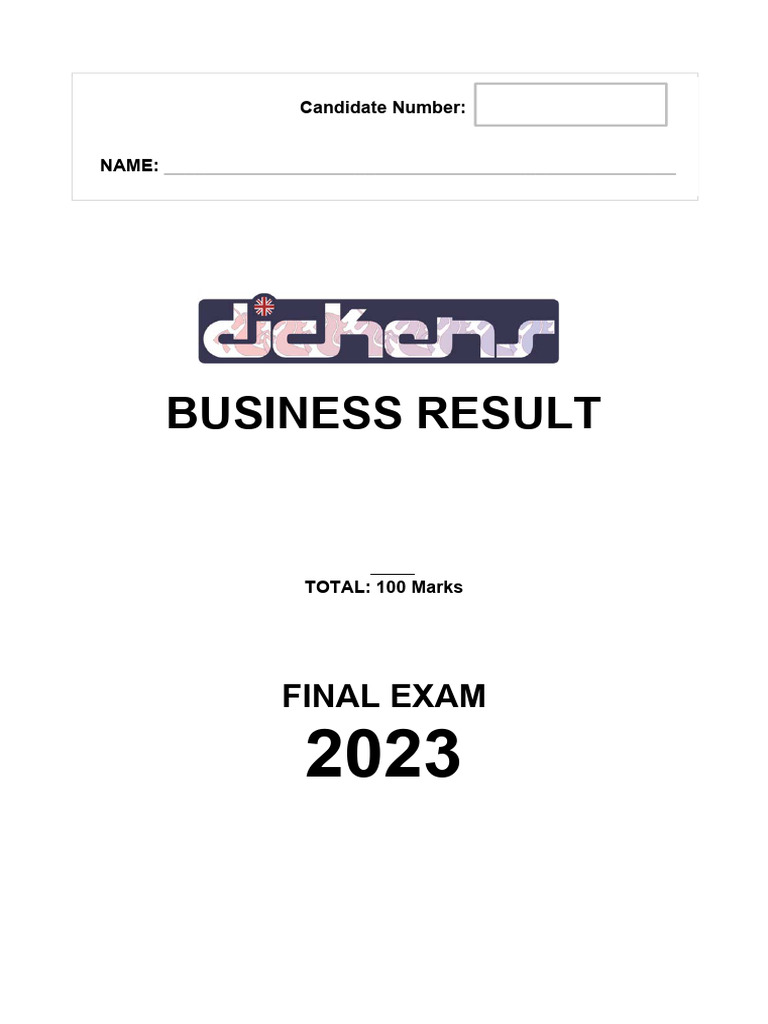 Business Result Elementary - FINAL EXAM - 2023 | PDF