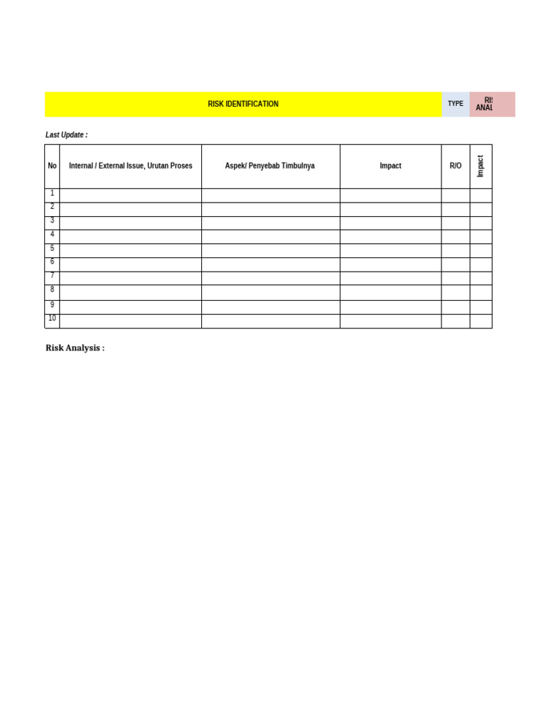 Risk and Opportunity Assesment | PDF