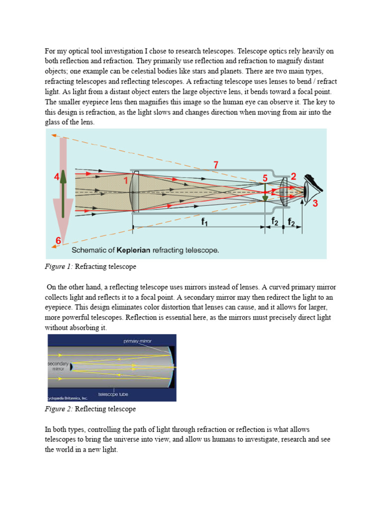 Optical Tool Investigation - Telescope | PDF