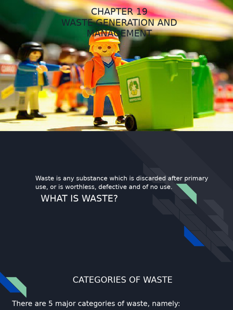 Waste Generation and Management Overview | PDF