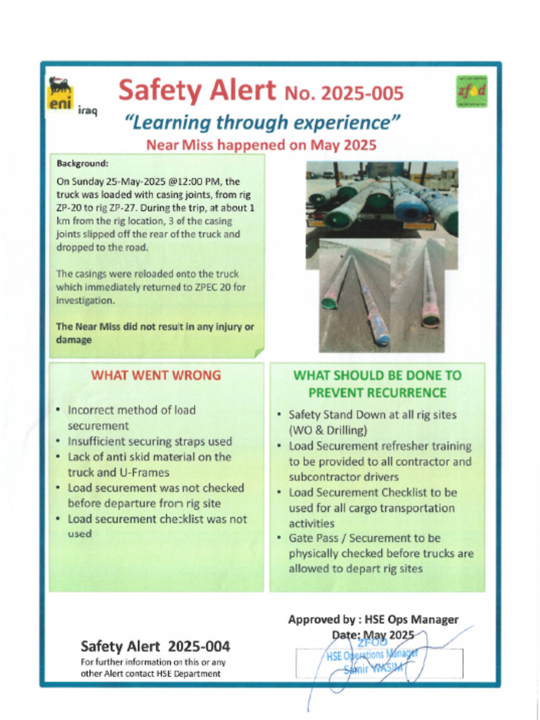 Safety Alert - 2025 - 005 | PDF