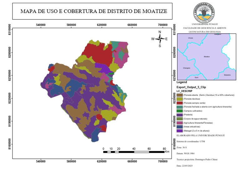Mapa de Uso e Cobertura de Moatize | PDF | Habitat | Ecorregiões