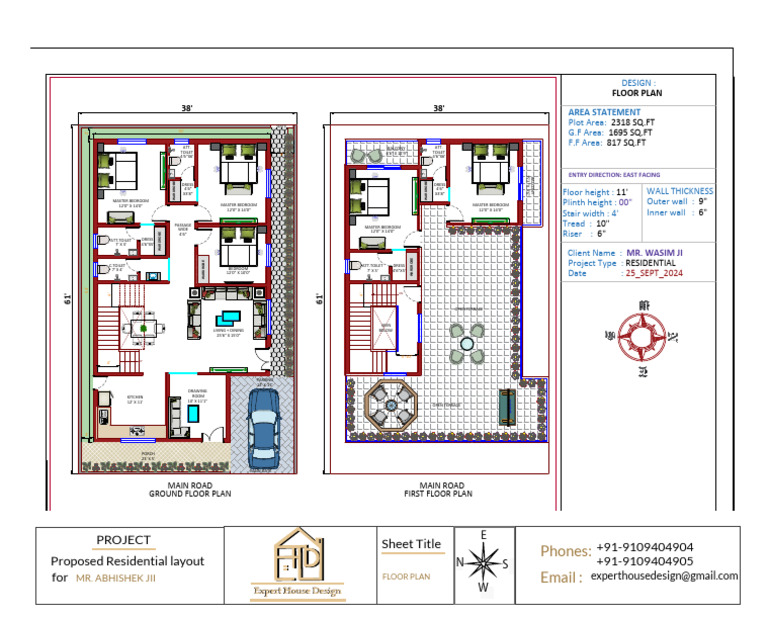Abhishek Ji Floor Plan1 | PDF | Stairs | Buildings And Structures