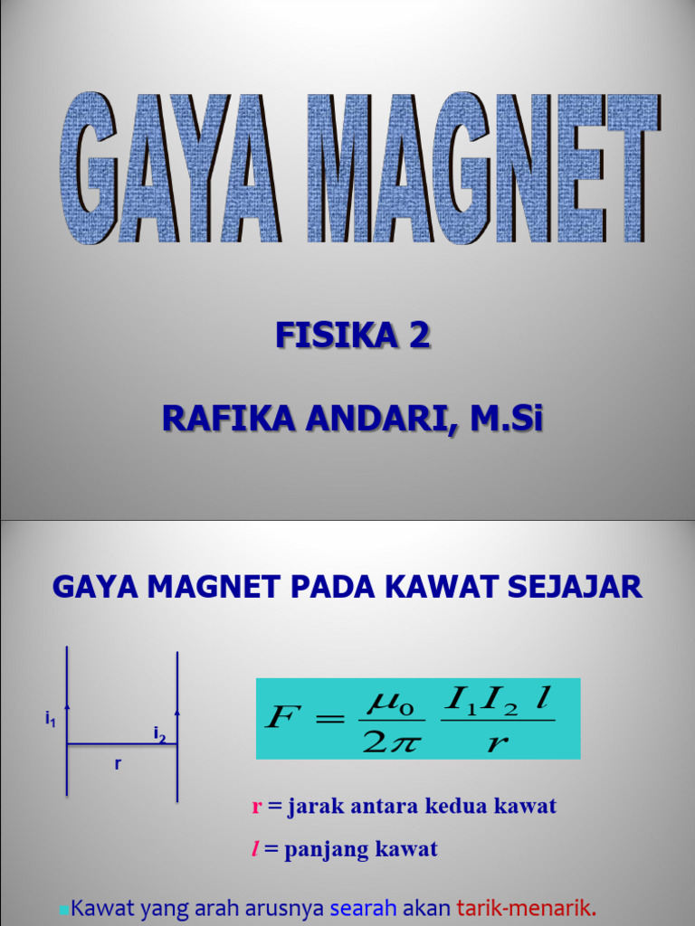 10.gaya Magnet Pada Muatan Bergerak Ok | PDF