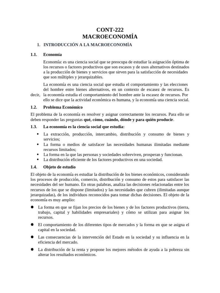 Macro 1 | PDF | Ciencias económicas | Bienes