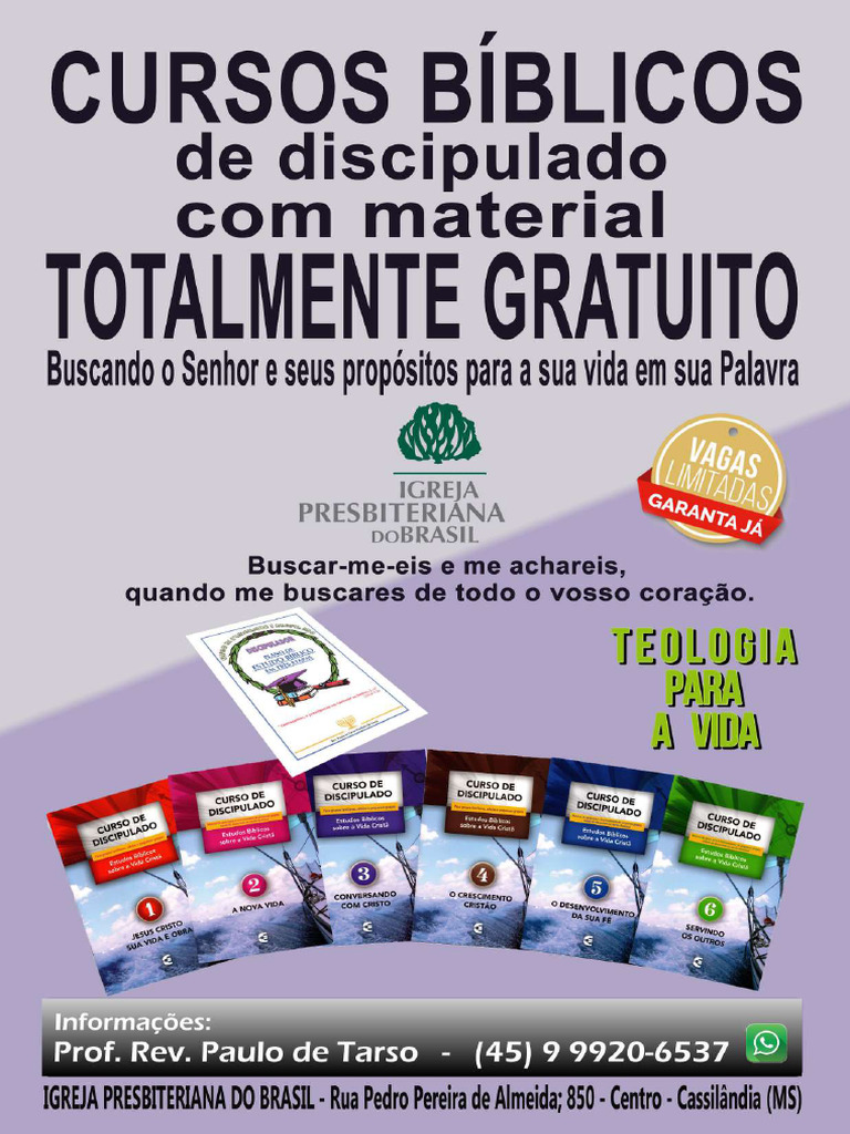 Aa) Banner Curso Discipulado A-4 GARANTA01 | PDF
