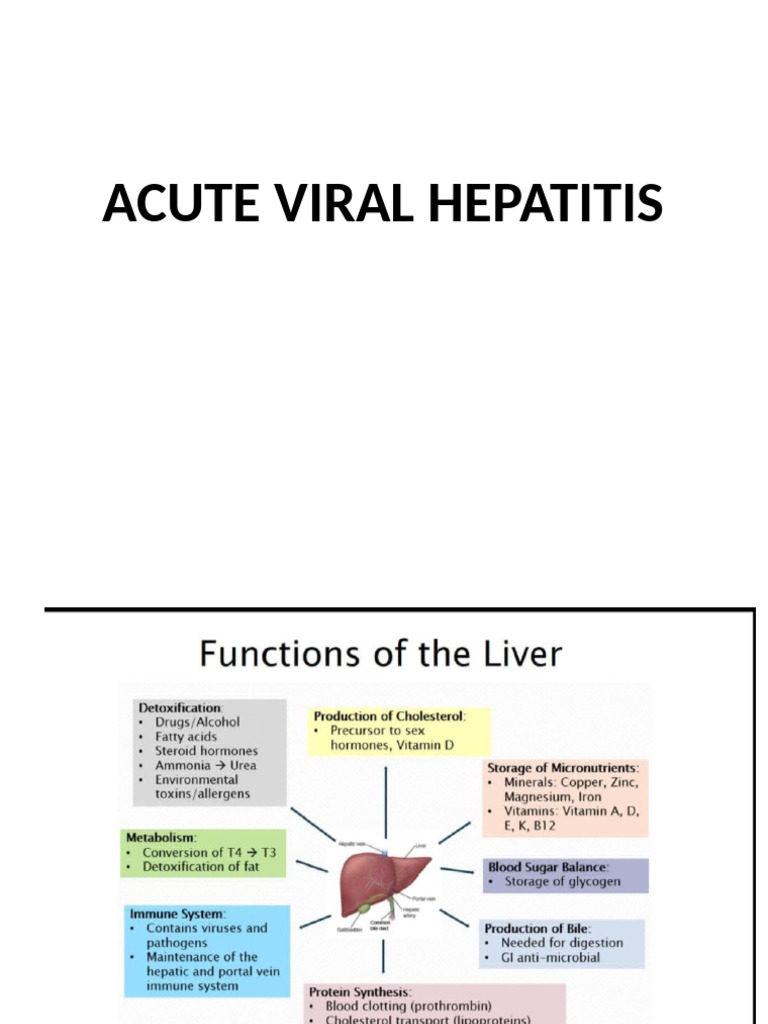 Acute Viral Hepatitis | PDF | Hepatitis B | Hepatitis