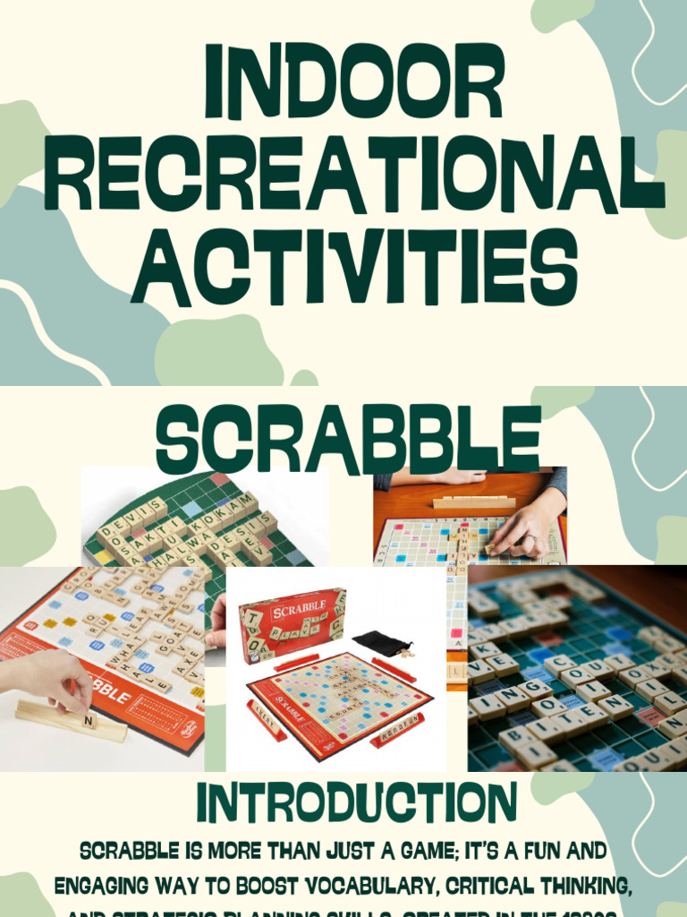 Indoor Recreational Activities | PDF | Games Of Mental Skill