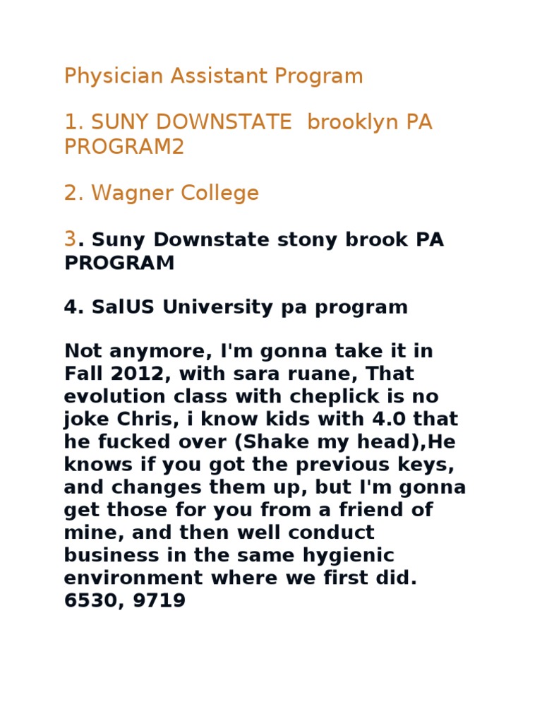 Pa Programs | PDF | Wellness