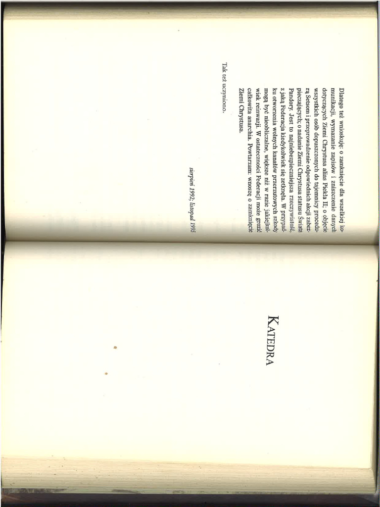 Dukaj Katedra - 240505 - 002042 | PDF