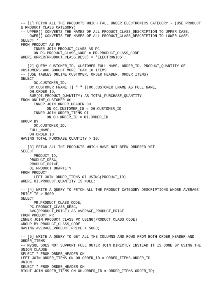 Sql04 Joins Set Ops Sol | PDF