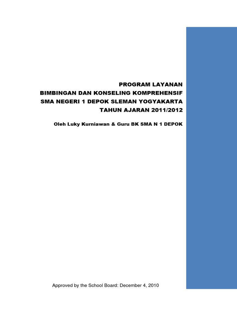 Program BK Komprehensif Trimmed 30 Halaman | PDF