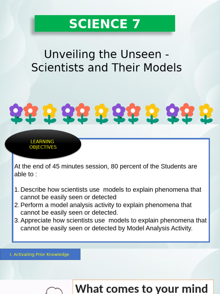 Science7 q1 lc1 | PDF | Conceptual Model | System