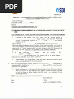 SBI Salary Package Application Form | PDF | Banks | Banking