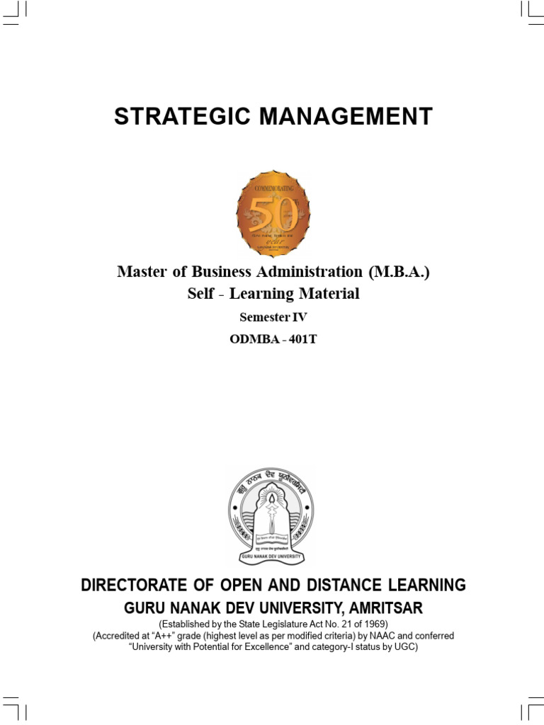 Strategic Management | PDF | Strategic Management | Goal