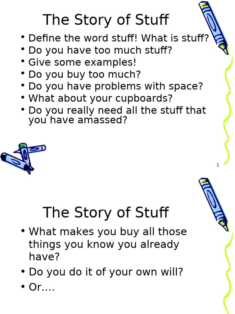Summary of The Story of Stuff | PDF | Economies | Economics