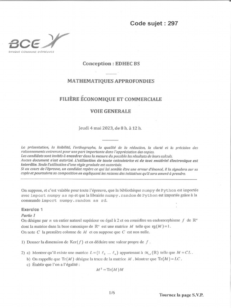 2023 Appro Edhec Scan | PDF