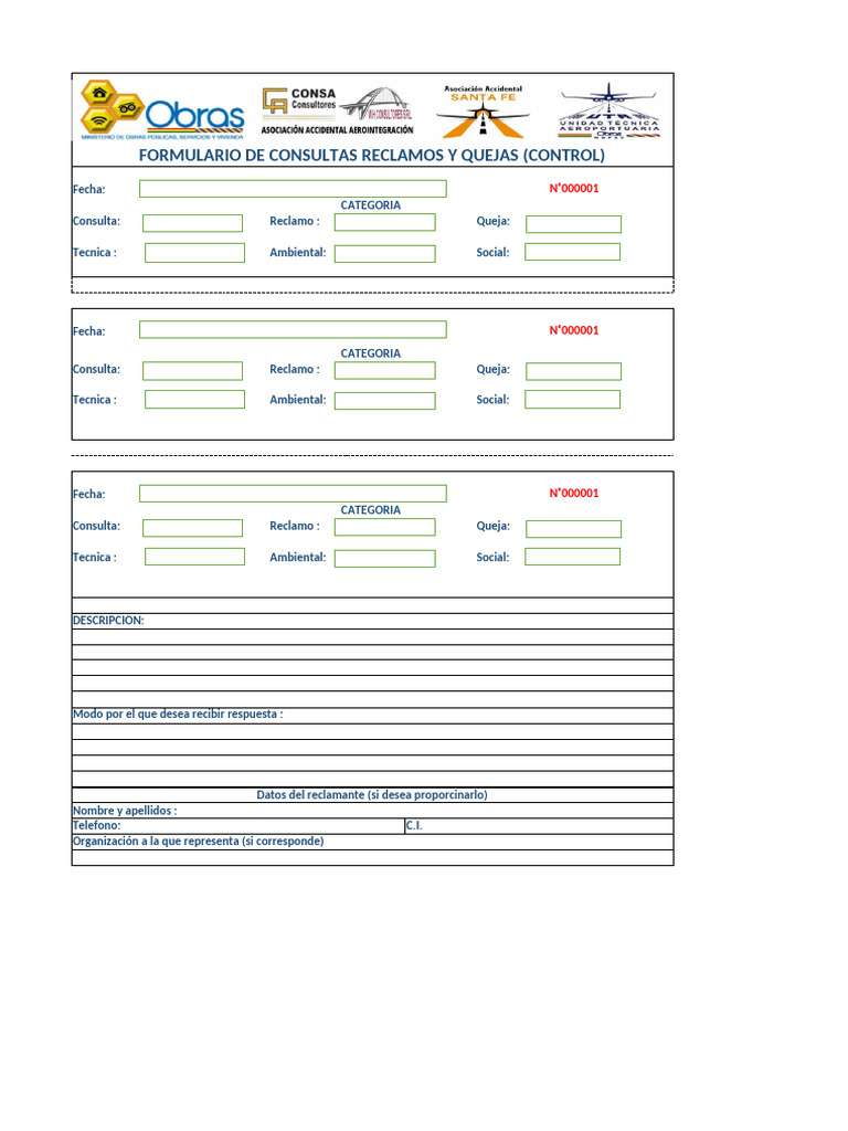 Formulario de Quejas | PDF
