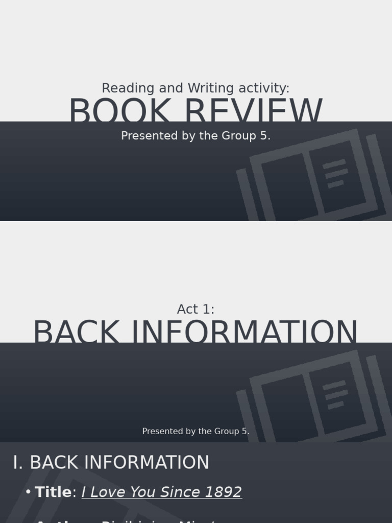 "I Love You Since 1892: Book Review" | PDF | Romance (Love)
