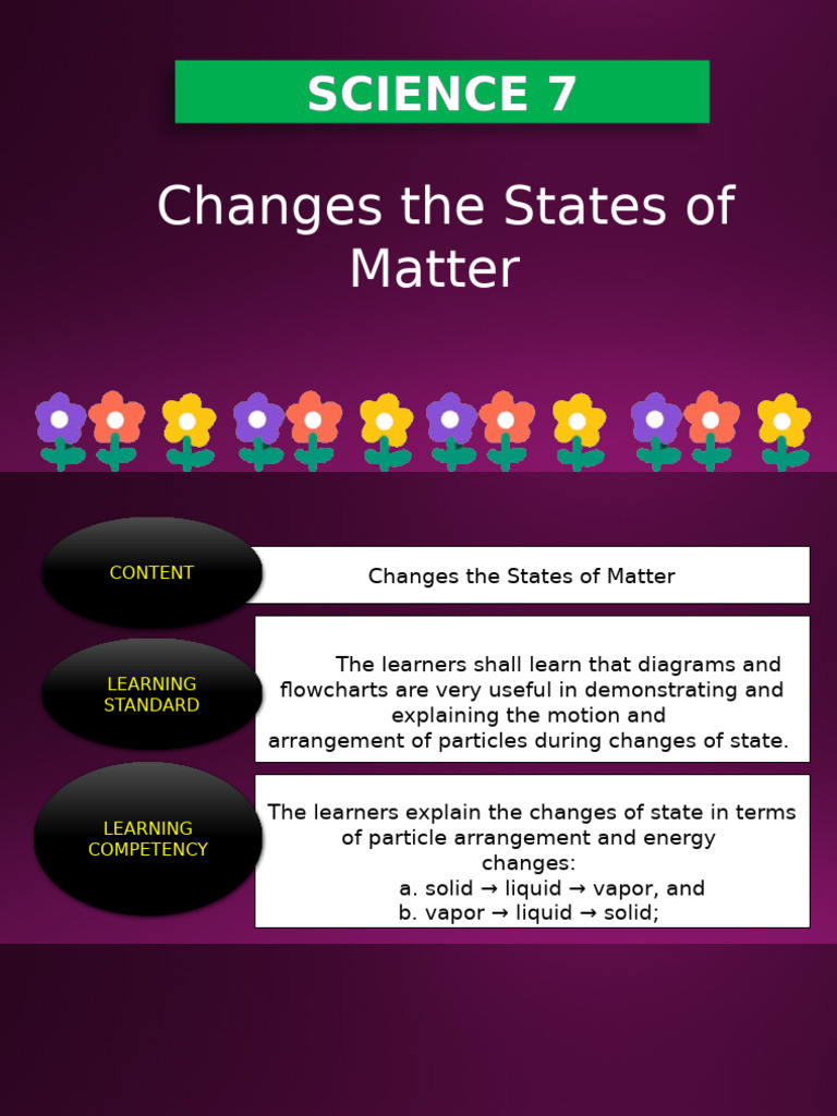 Science 7 Quarter 1 Lesson 5 | PDF | Liquids | Water Vapor