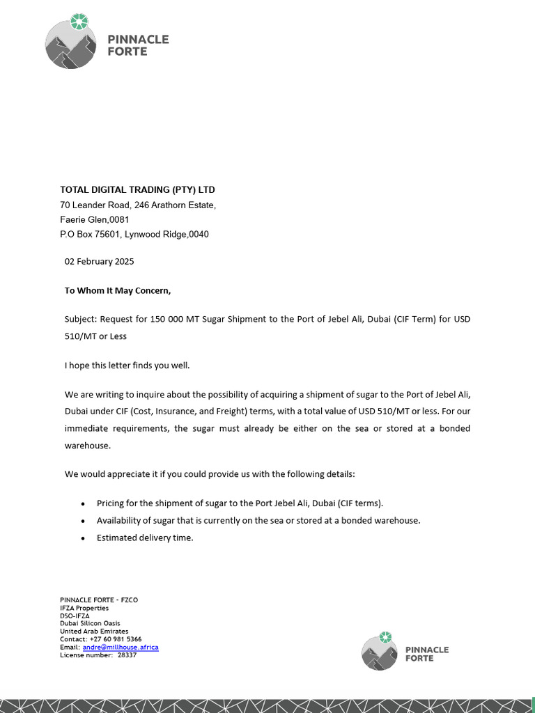 TDT Expression of Interest | PDF