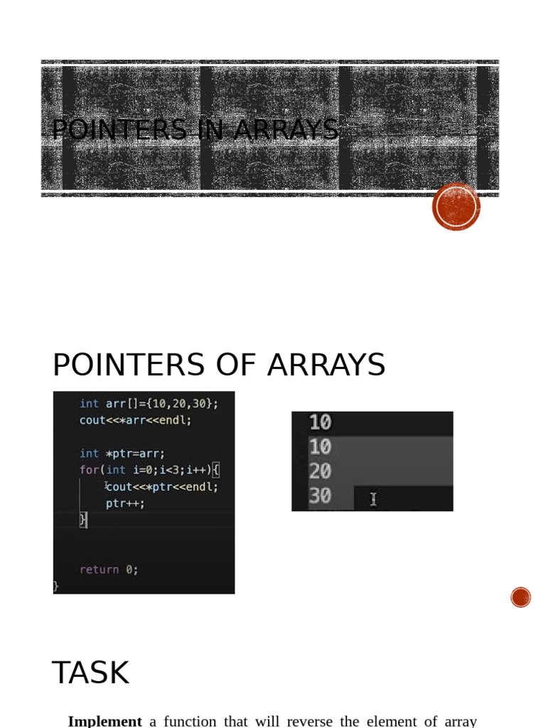 Pointers in Arrays 03062025 112633am | PDF