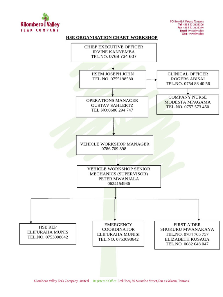 Workshop Organogram | PDF