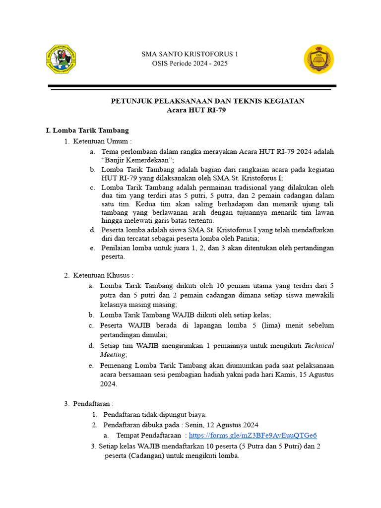 Juklak Juknis Kemerdekaan | PDF