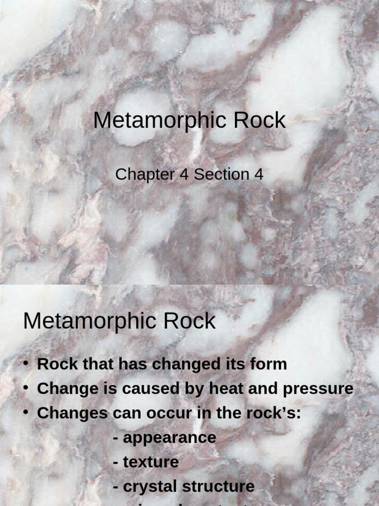 Metamorphic Rock Powerpoint | PDF