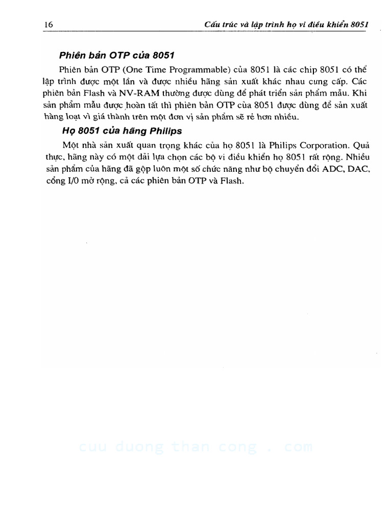 Cau Truc Va Lap Trinh Ho Vi Dieu Khien 8051 Nguyen Tang Cuong - Phan ...
