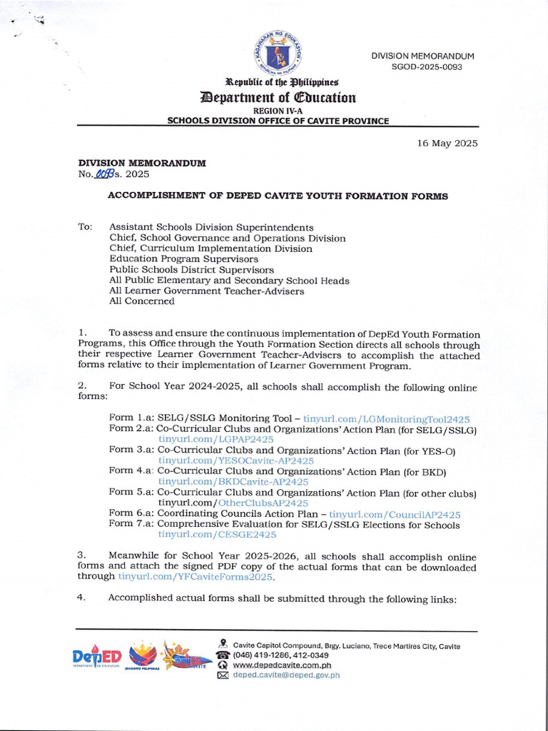 Sgod 2025 DM 0093 | PDF