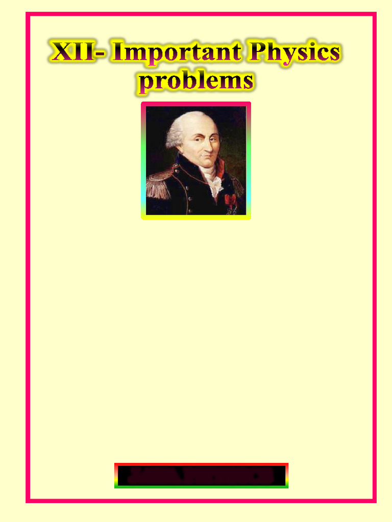 12 EM Important Problems | PDF | Capacitor | Wavelength