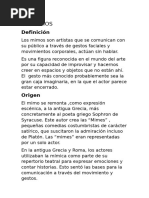 Guía Para Crear Un Mimodrama Pdf Las Emociones Comunicación