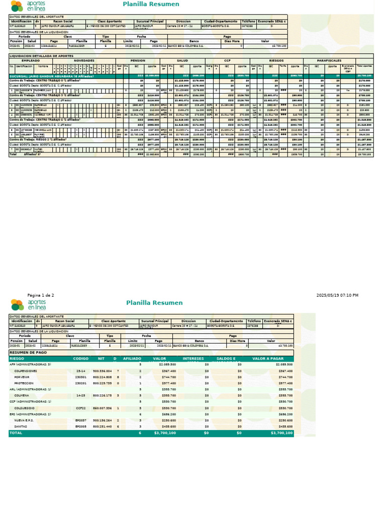 Mafars 191 | PDF | Beneficios para empleados | Finanzas personales