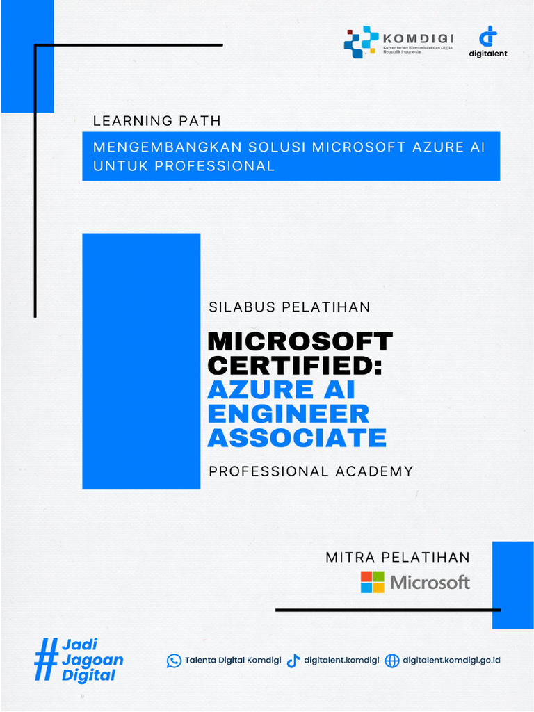 Silabus - Microsoft Certified - Azure AI Engineer Associate | PDF