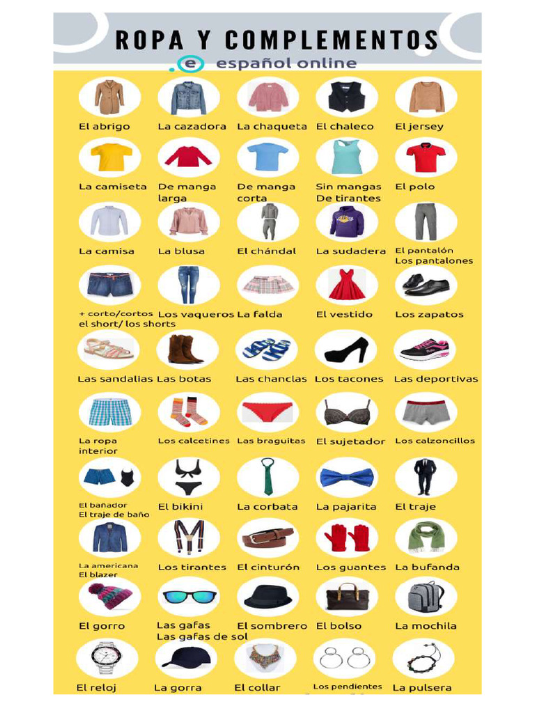 Ropa y Complementos | PDF