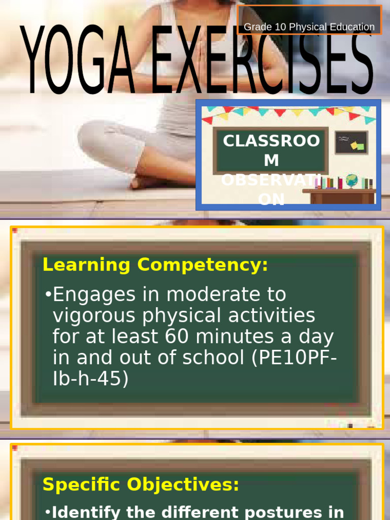 Grade 10 Yoga Postures Overview | PDF | Hatha Yoga | Yoga