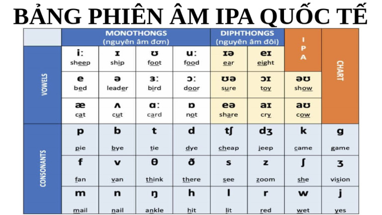Bảng Phiên Âm Ipa Quốc Tế | PDF