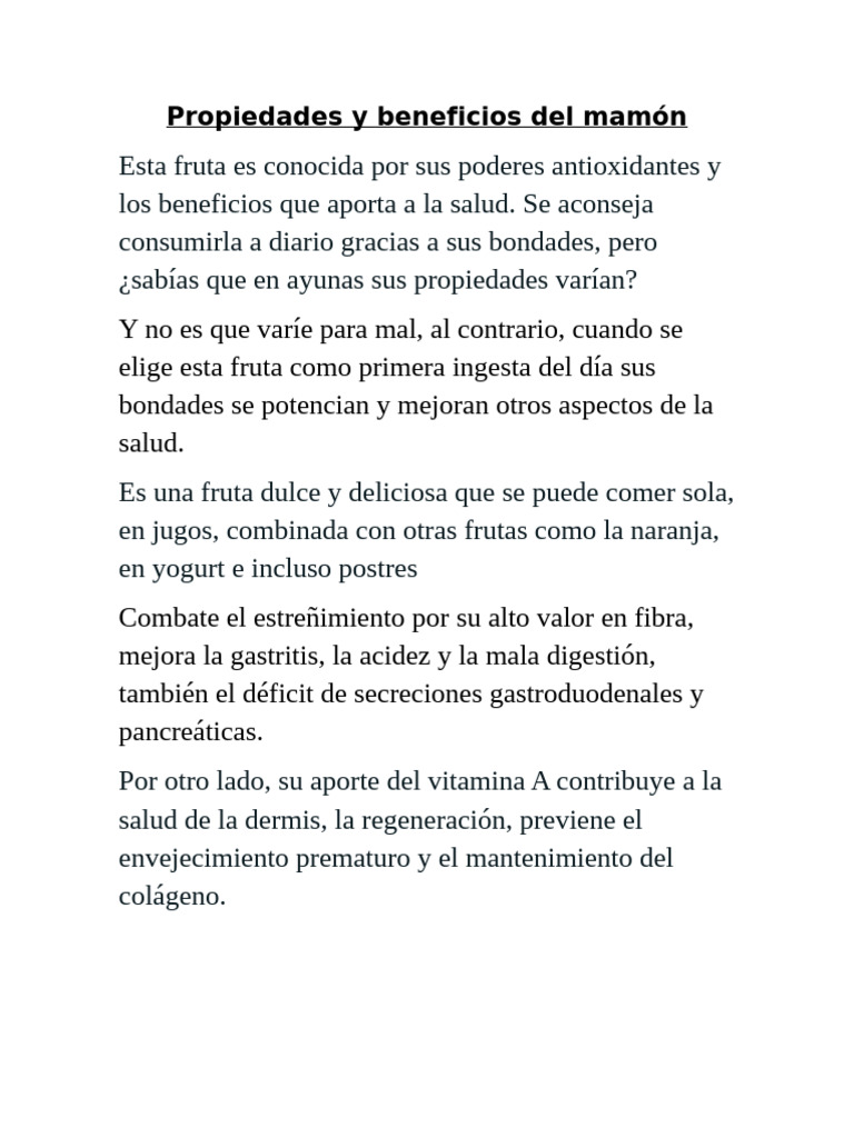 Peopiedades Mamon | PDF