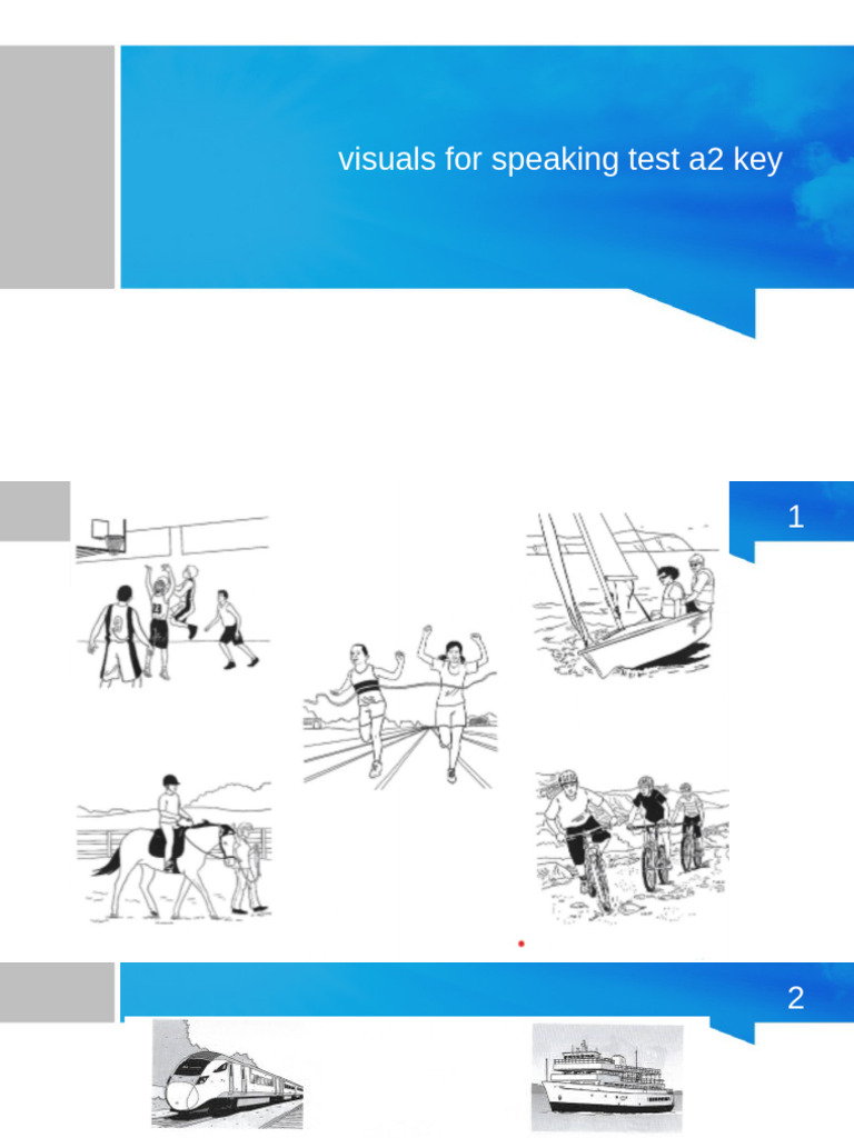 Visuals For Speaking Test A2 Key | PDF